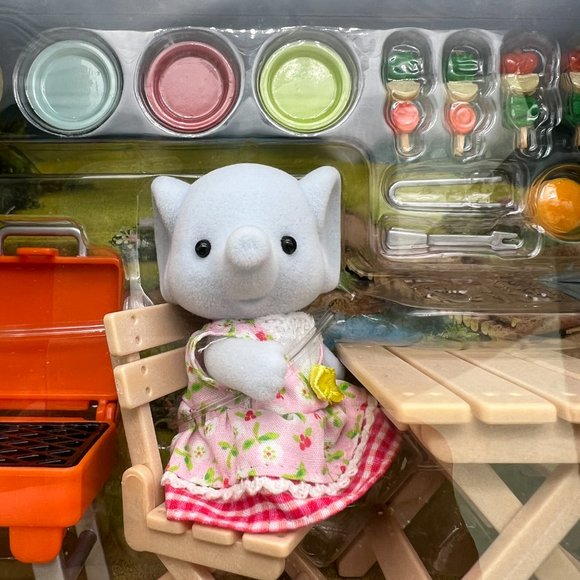 calico critters | Toys | Calico Critters Bbq Picnic Set Elephant Girl ...